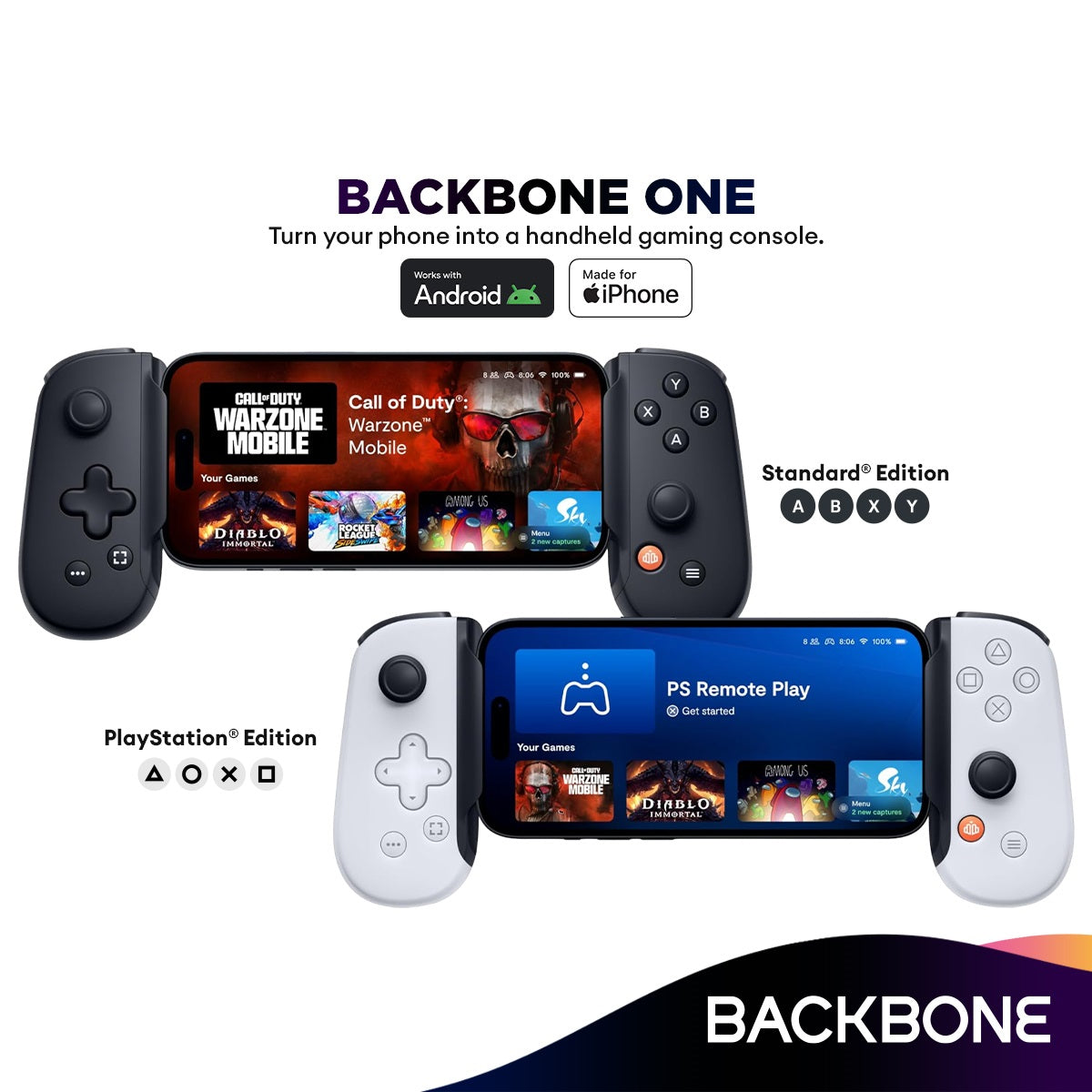 Backbone One for iPhone & Android (2nd Gen) Gaming Console Controller – ALL IT Hypermarket