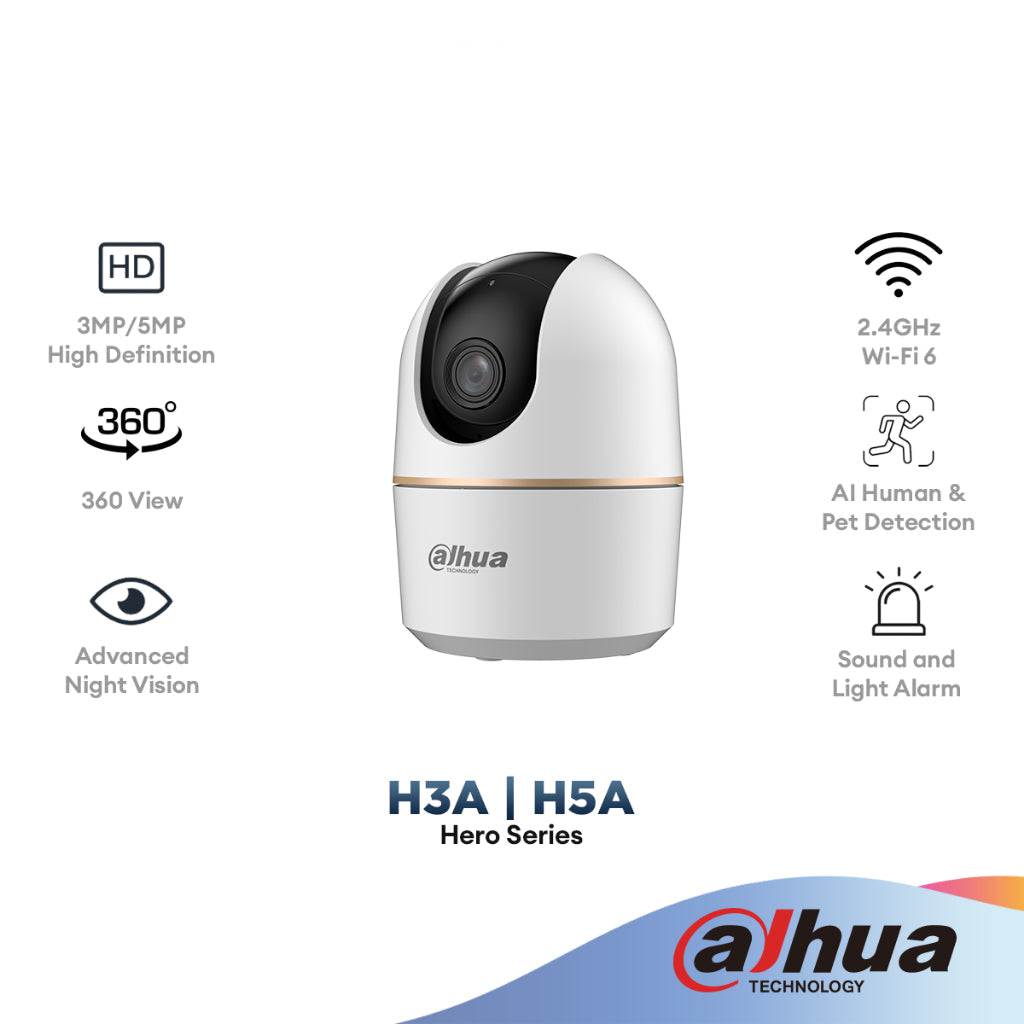 Dahua Hero A1 DH-H3A | DH-H5A Indoor Fixed-focal Wi-Fi Pan & Tilt Netw – ALL IT Hypermarket