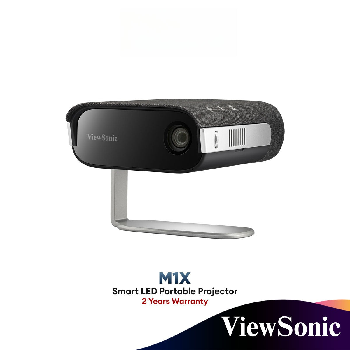 ViewSonic M1X Smart LED Portable Projector 360 LED LUMENS WXGA (854X48 ...