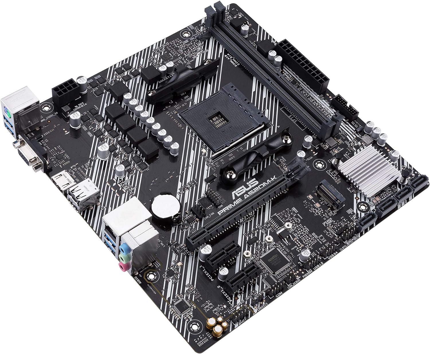 ASUS PRIME A520M-K Micro ATX (mATX) AMD Motherboard | AMD AM4 Socket ...