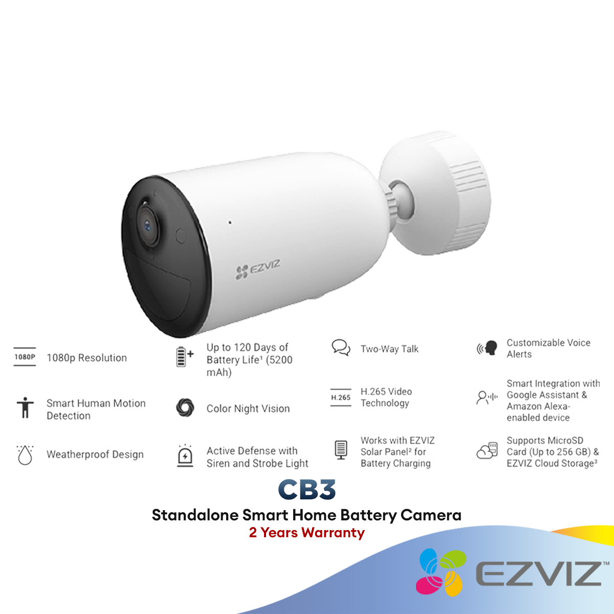 Ezviz CB3 1080P Standalone Smart Home Battery IP Camera CCTV | Human M ...