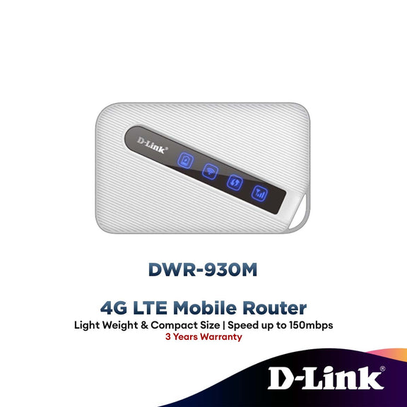 D-Link DWR-930M Wireless Hotspot 4G LTE Mobile Router Pocket Portable ...