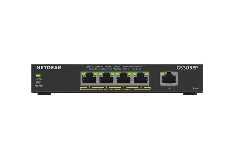 Netgear 5 Port Gigabit Ethernet Smart Managed Plus Poe Switch (GS305EP ...