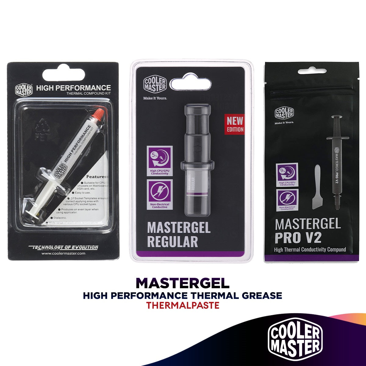 Cooler Master MASTERGEL Pro / Regular High Performance Thermal Paste ...