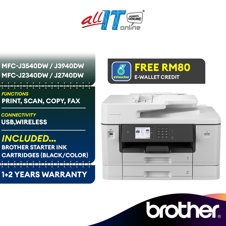 Brother MFC-J2340DW MFC-J2740DW MFC-J3540DW MFC-J3940DW A3 Inkjet Prin ...