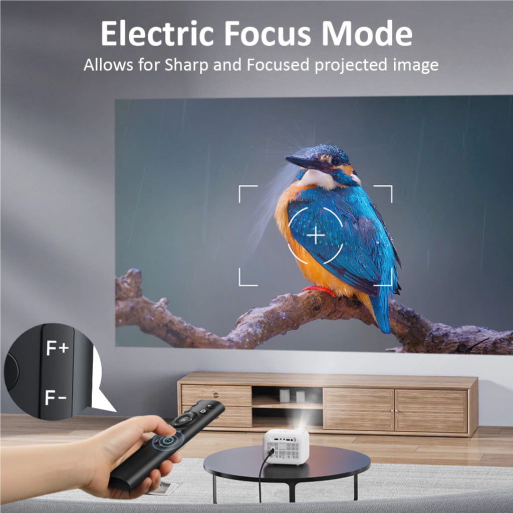 Yaber Mini L1 LCD Projectors 1080P Full HD Bluetooth 4.2 Wi-Fi 6 Smart ...
