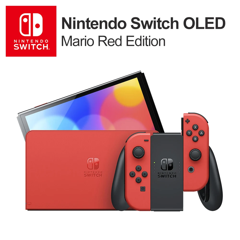 Nintendo Switch OLED Mario Red Edition / White / Neon Red Blue Console ...