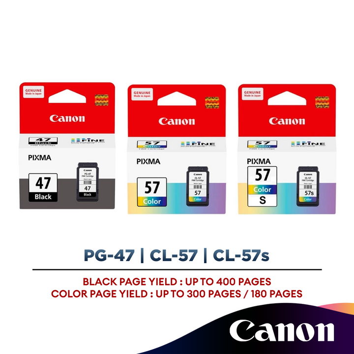 Canon PG-47/ CL-57/ CL-57s Ink Cartridge – ALL IT Hypermarket