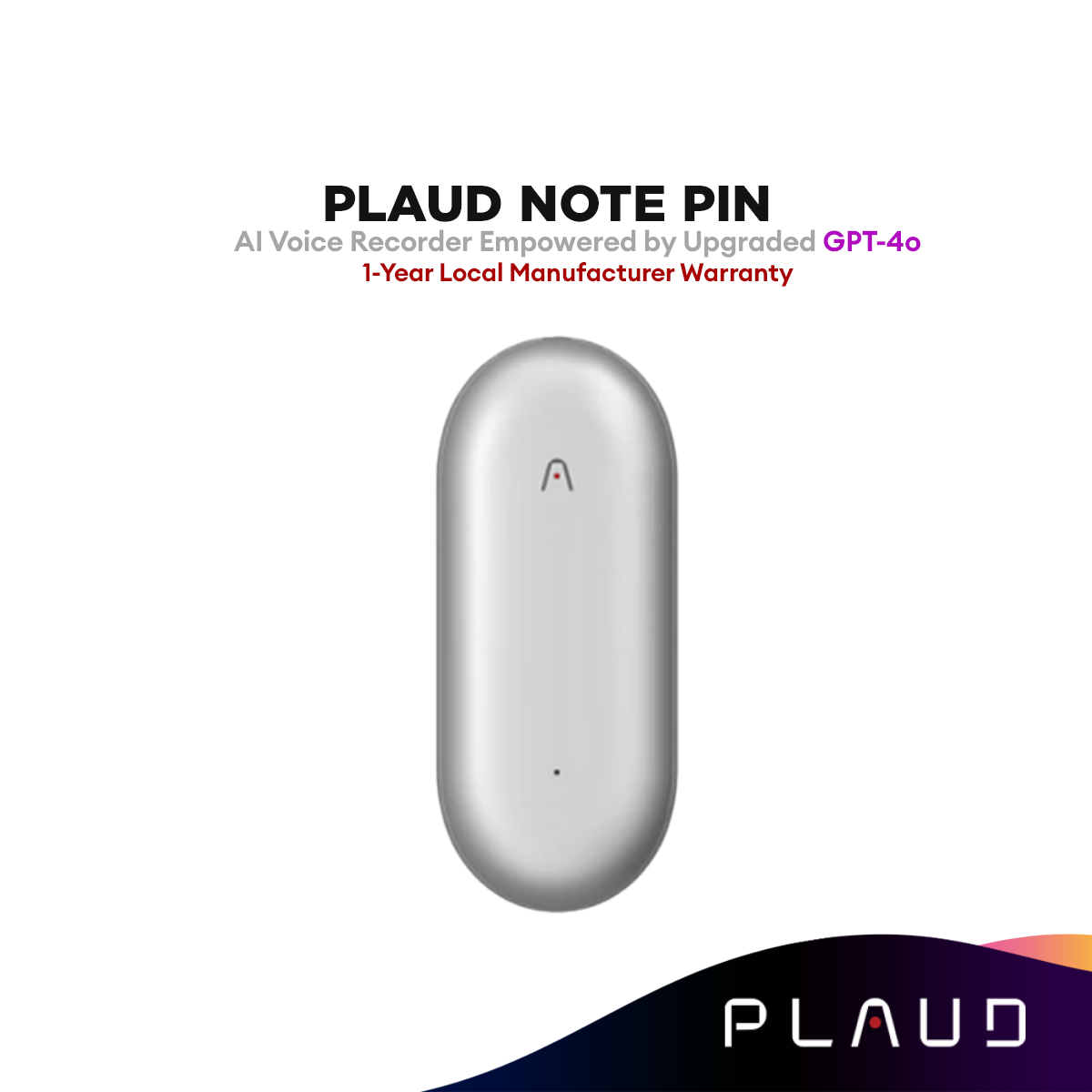 PLAUD NOTE AI Voice Recorder with Case - App Control, Transcribe & Sum ...