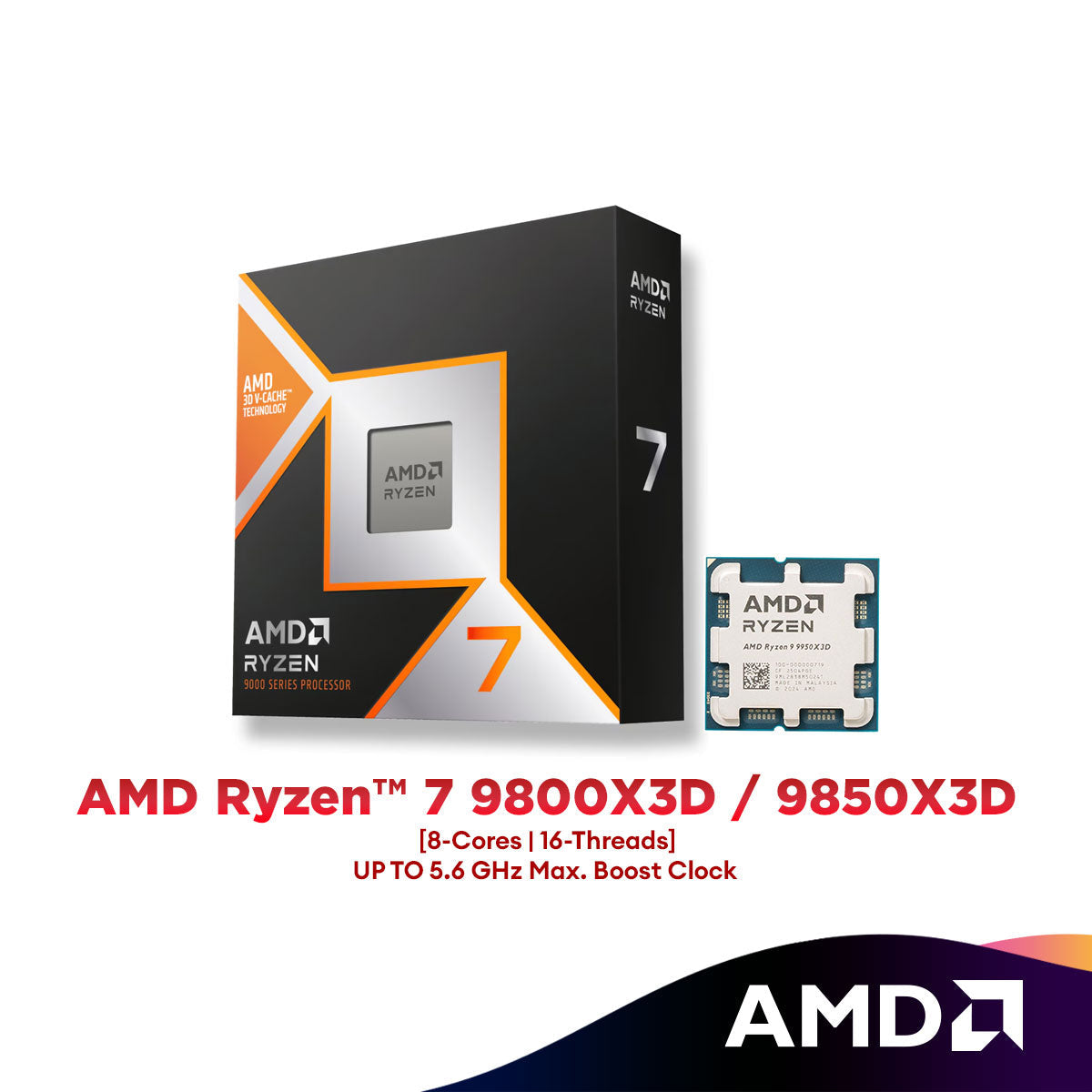 AMD Ryzen 7 9800X3D AM5 Gaming Processor (8-Cores/16-Threads) – ALL IT ...