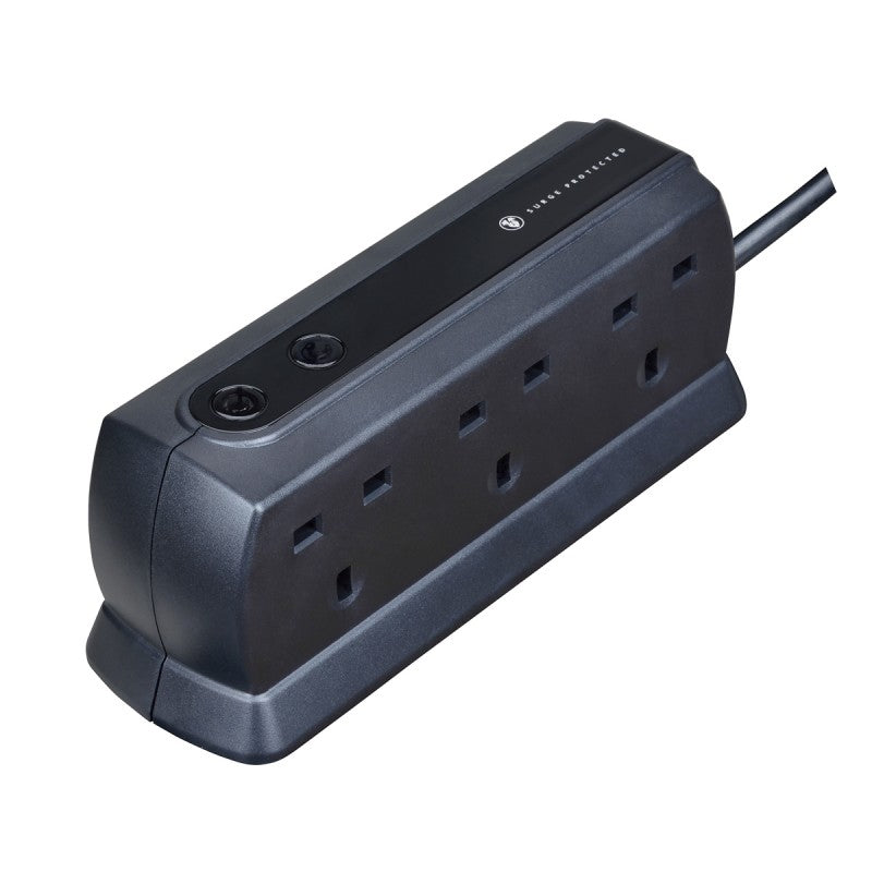 MasterPlug Socket Surge Protector 6-Way 2m SRGD62MB – ALL IT Hypermarket