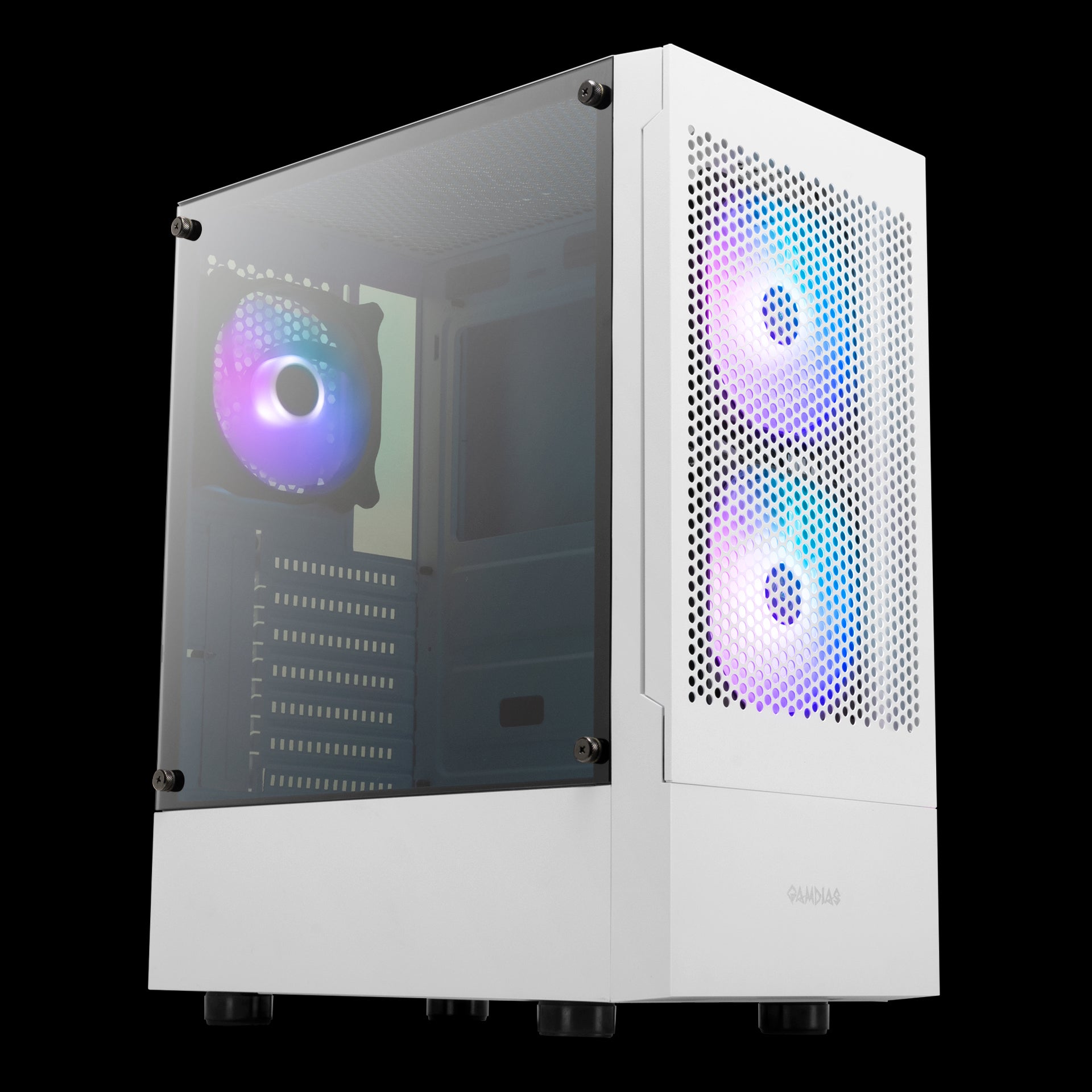 GAMDIAS Talos E3 MESH Tempered Glass Mid Tower (ATX) Gaming PC Casing ...