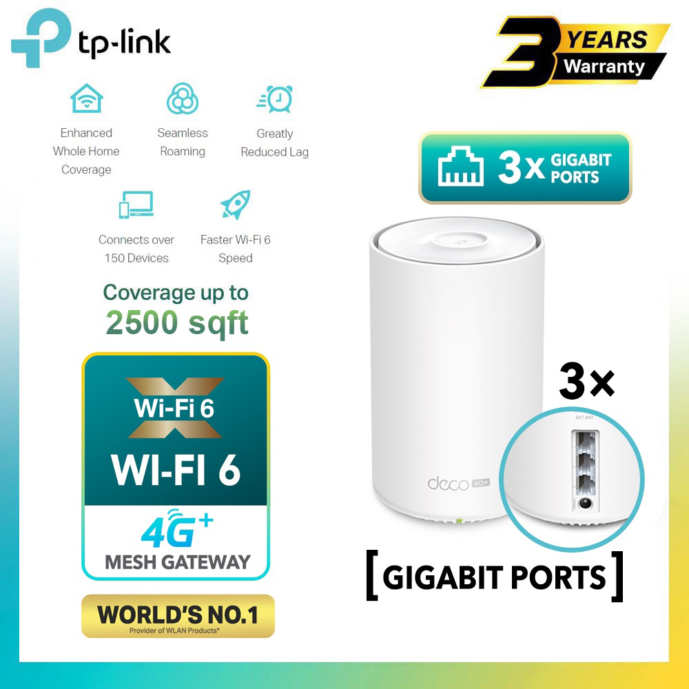 TP-Link Deco X50 AX3000 Whole Home Mesh Wi-Fi System AP Mode or Router ...