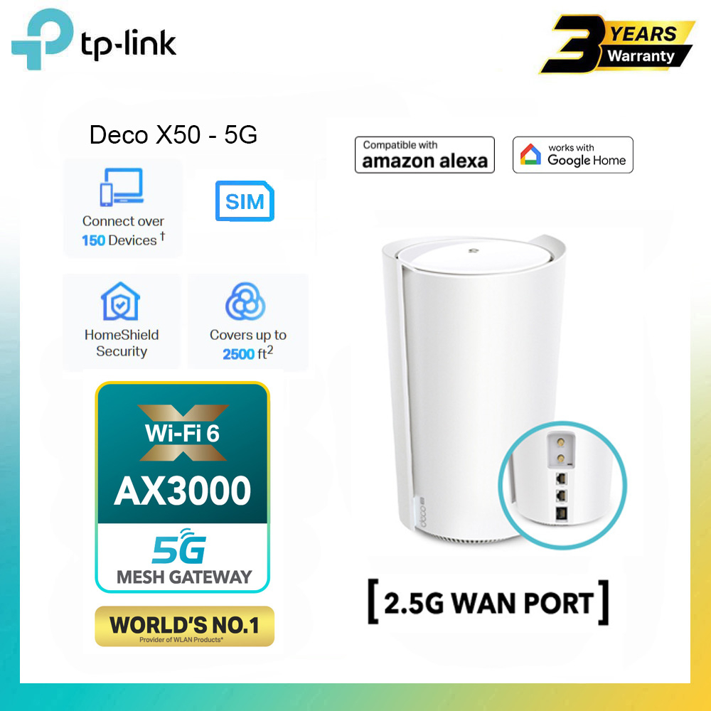 TP-Link Deco X50 AX3000 Whole Home Mesh Wi-Fi System AP Mode or Router ...