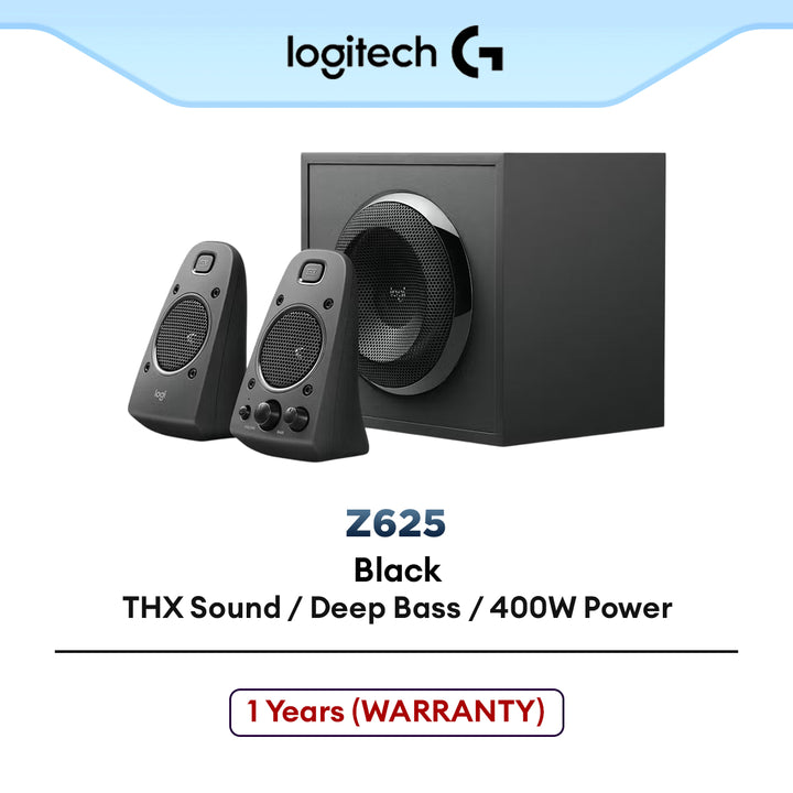 Logitech Z625 Speaker System with Subwoofer and Optical Input | THX® C ...