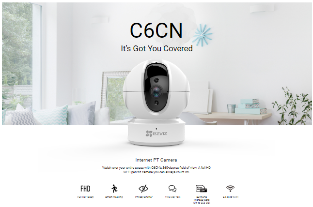 Ezviz C6CN 720P / C6N FHD 1080P 2MP / C6N 2K QHD 4MP / H6 3K 5MP Pan A ...