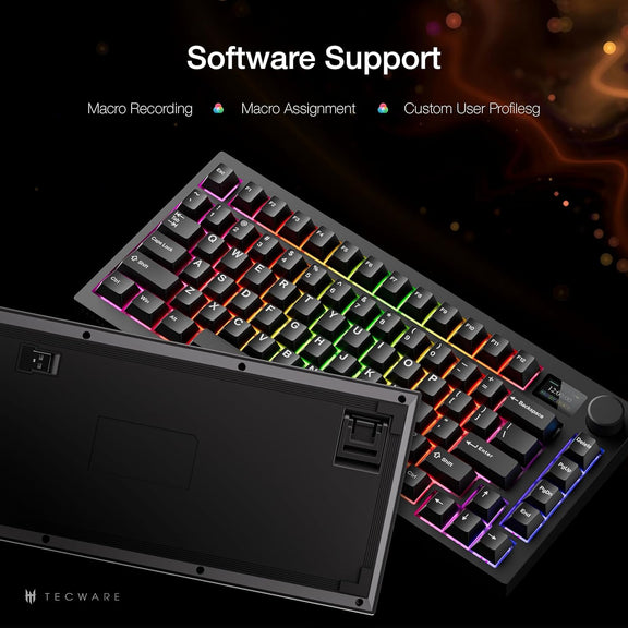 TECWARE Spectre 75 / 96 Wireless RGB Mechanical Gaming Keyboard with M ...