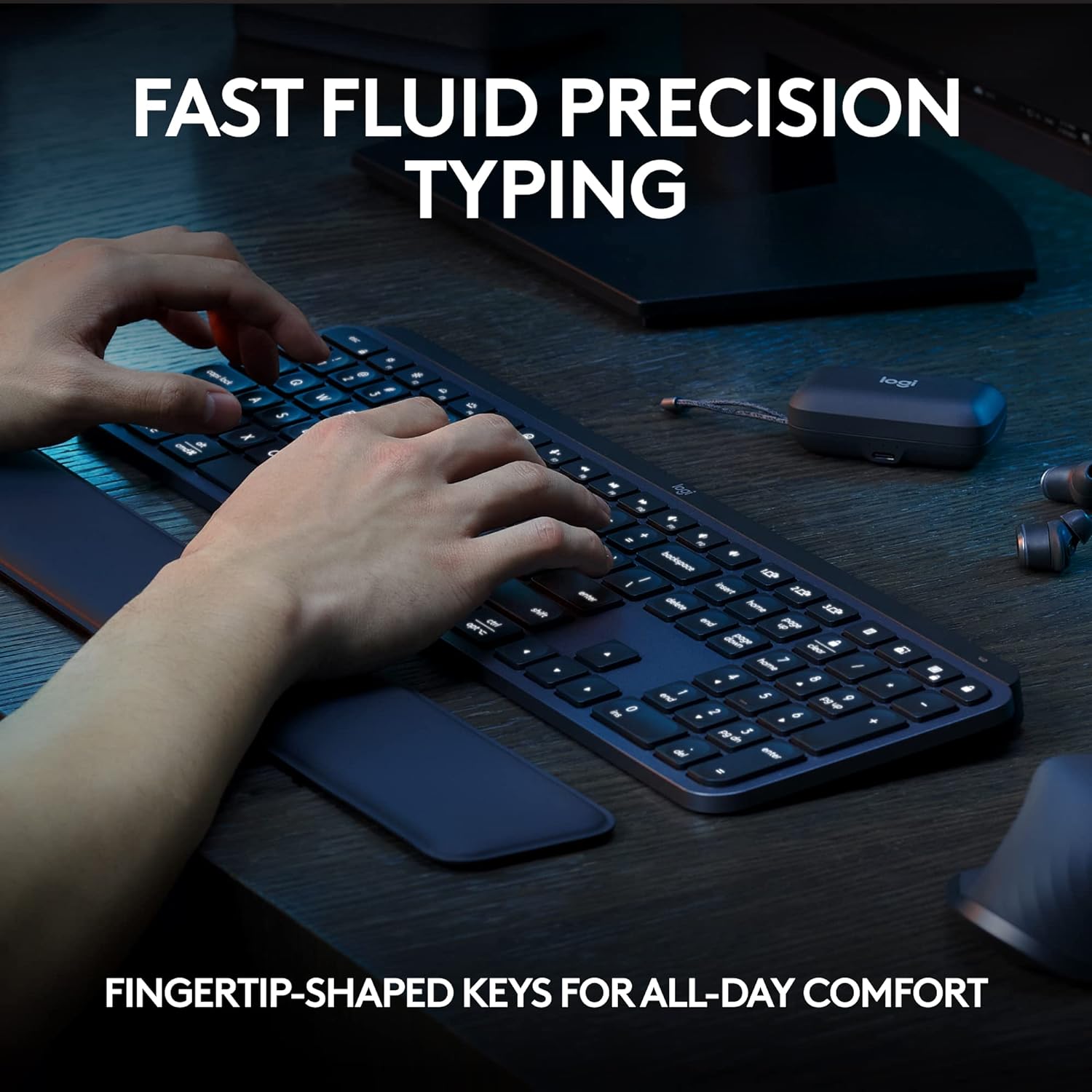 Logitech MX Keys S Advanced Wireless Illuminated Keyboard | Low Profil ...