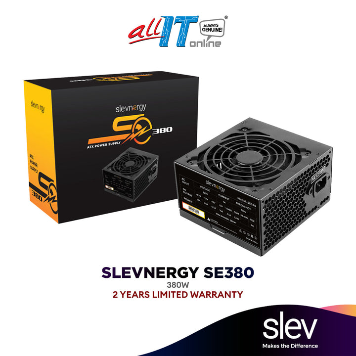 SLEVCASE SLEVNERGY SE380 (380W) ATX PS/2 Power Supply (PSU) | 2 Years ...