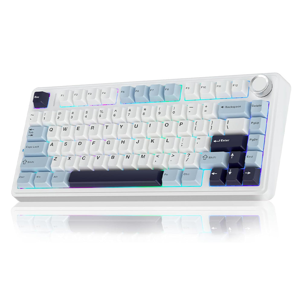 AULA F75 Mechanical Gaming Keyboard 75% 80 Key with RGB Tri-Mode Wired ...