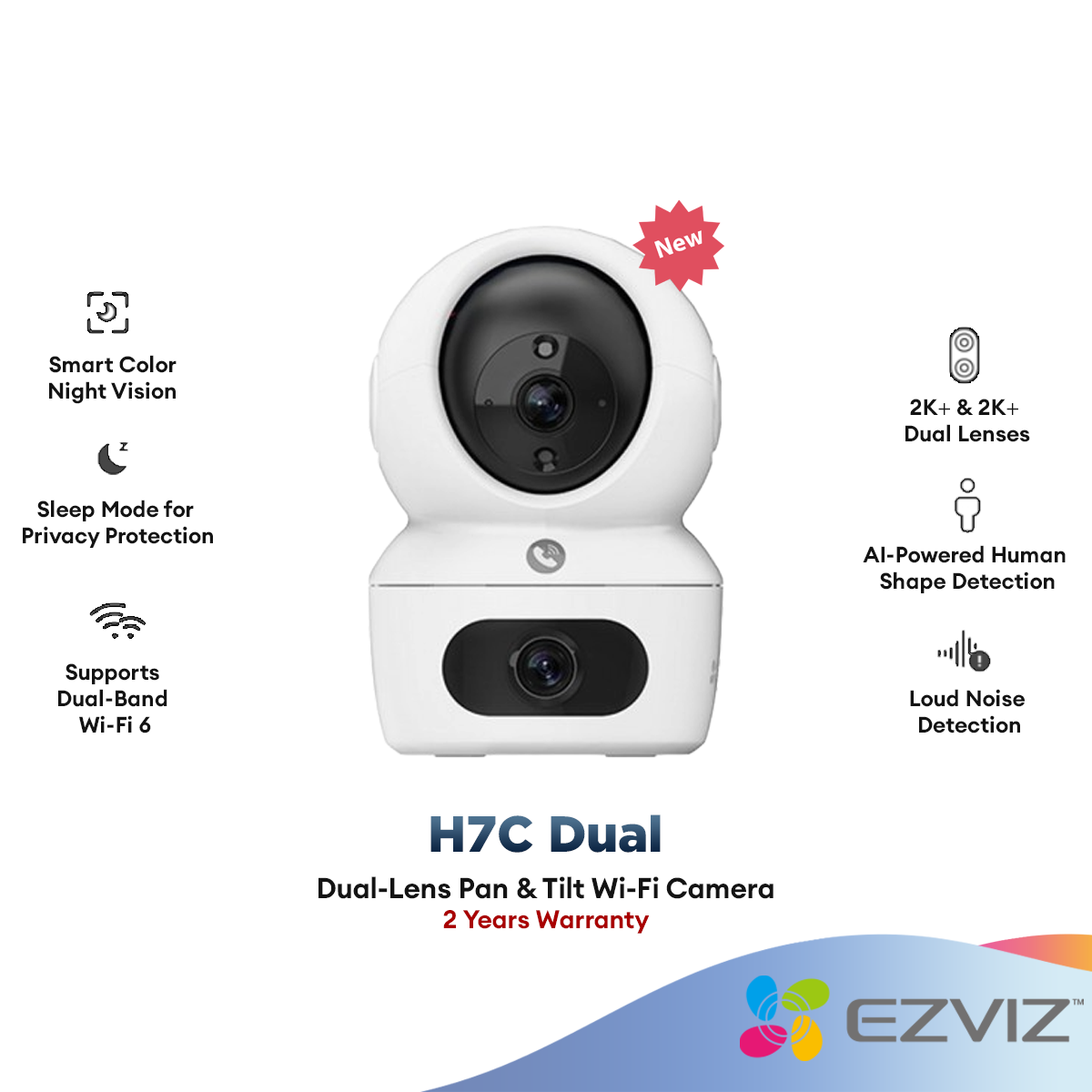 Ezviz C6CN 720P / C6N FHD 1080P 2MP / C6N 2K QHD 4MP / H6 3K 5MP / H6C ...