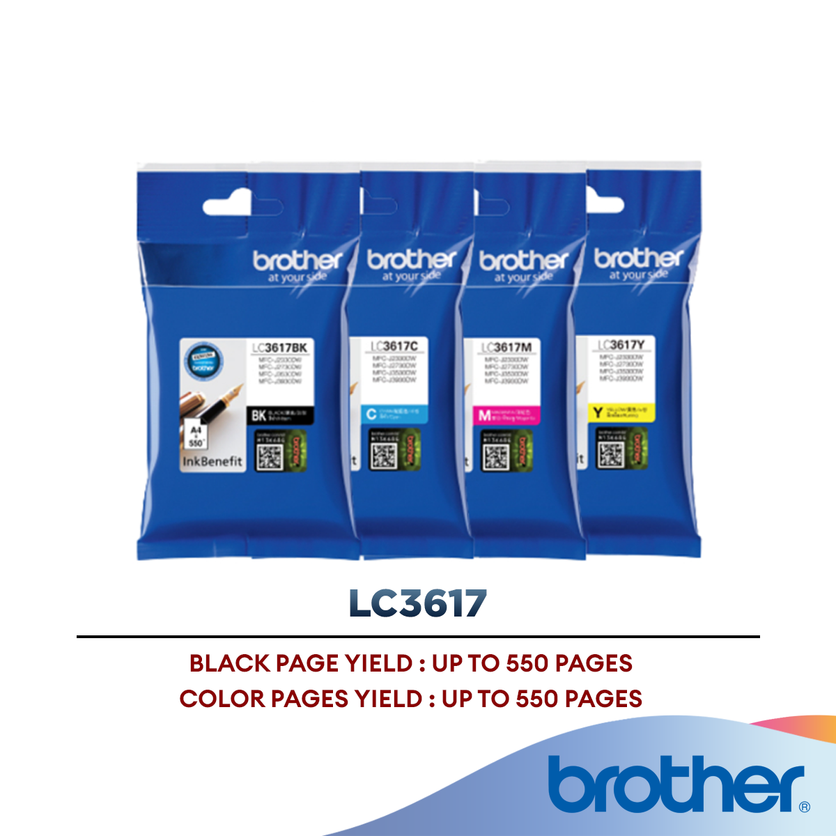 Brother LC3617 Ink Cartridge (Black/Cyan/Magenta/Yellow) – ALL IT ...