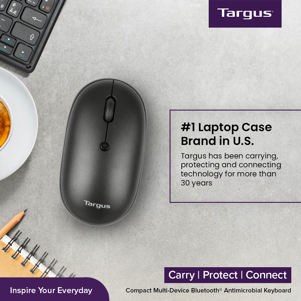 Targus Compact Multi-Device Antimicrobial Wireless Mouse AMB581 – ALL ...