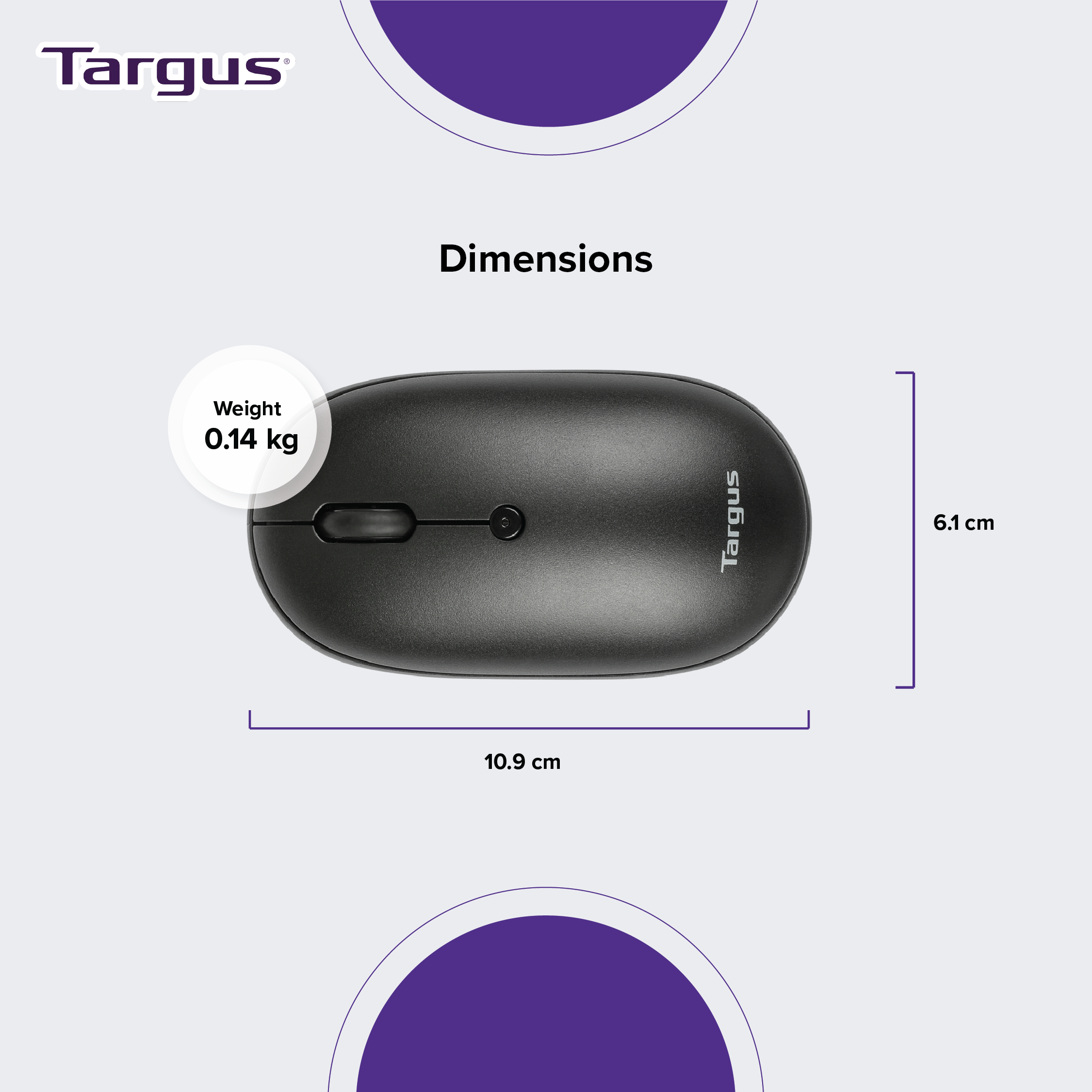 Targus Compact Multi-Device Antimicrobial Wireless Mouse AMB581 – ALL ...