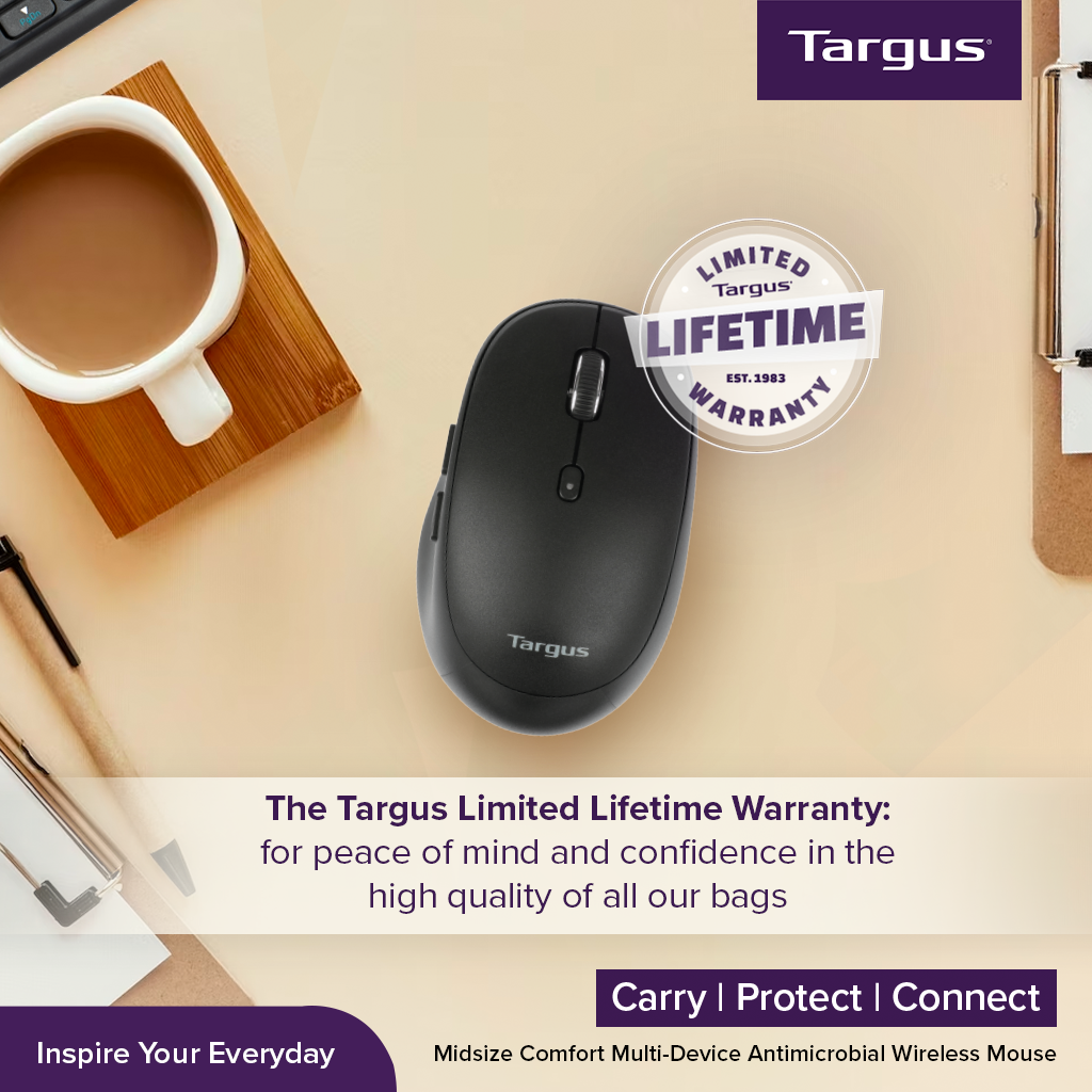 Targus Midsize Comfort Bluetooth Wireless Mouse | Multi-Device connect ...