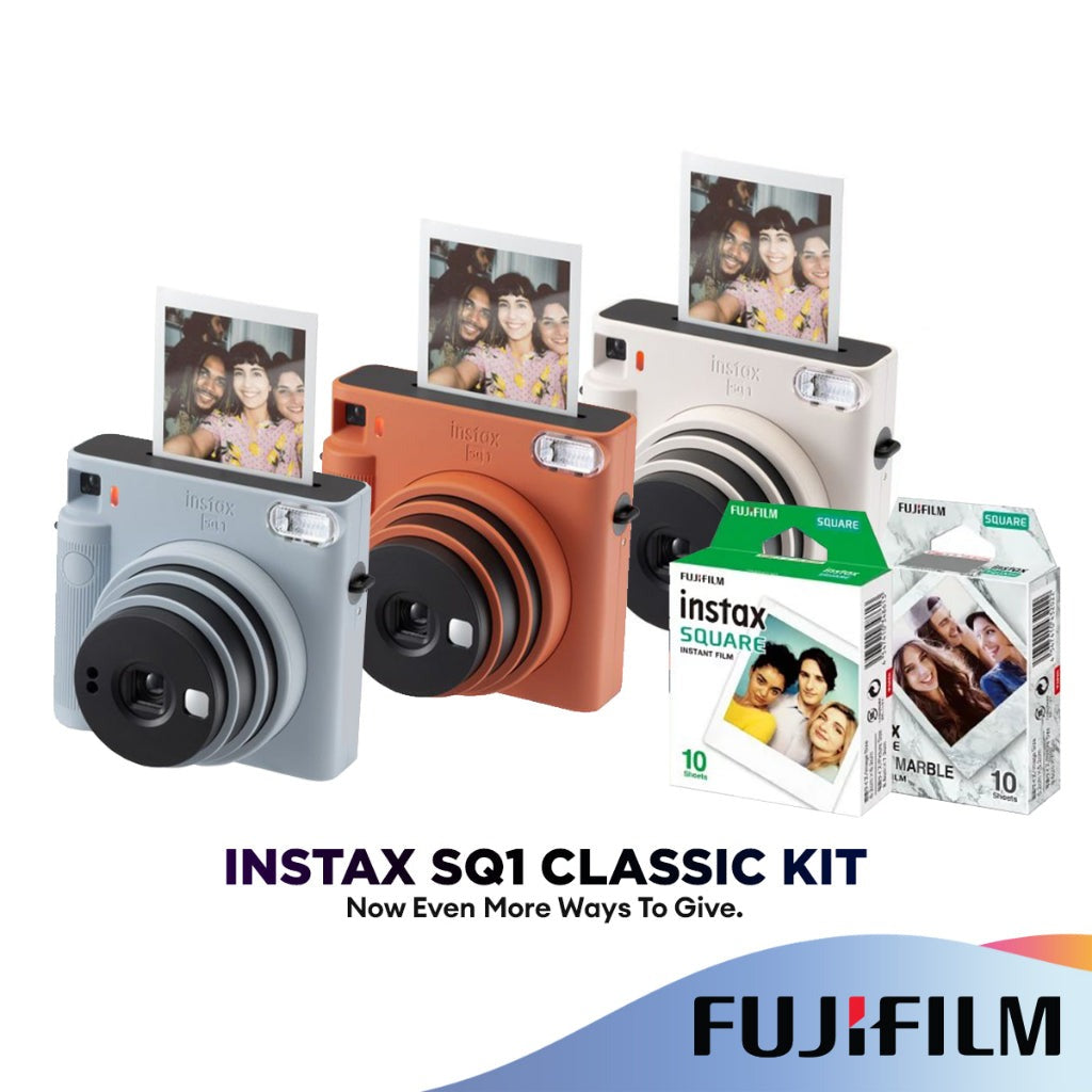 Fujifilm Instax SQ1 Classic Kit Instant Camera | Cute & Colorful Camer ...