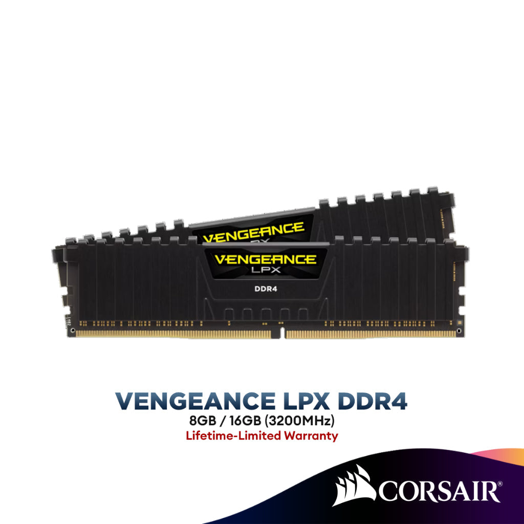 Corsair VENGEANCE LPX DDR4 Memory 3200MHz Desktop PC Gaming RAM Memory ...