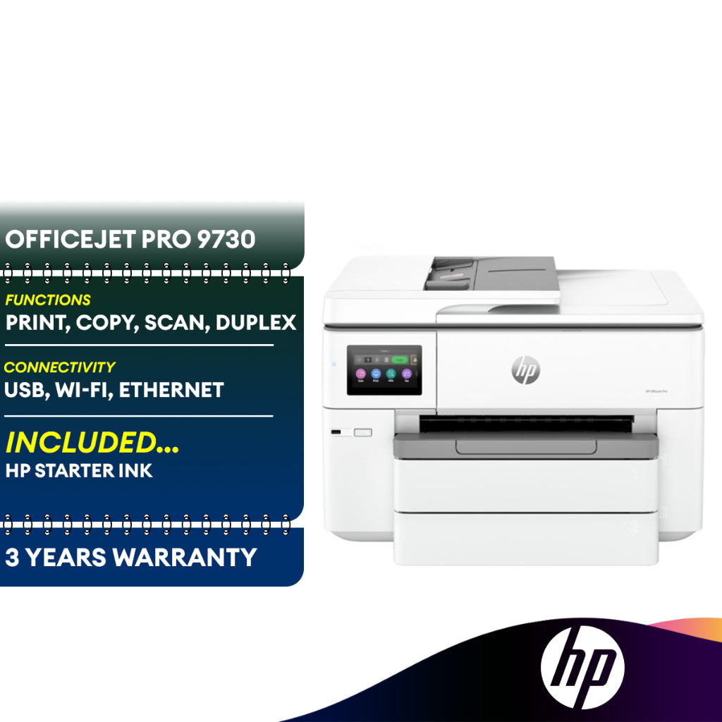 HP OfficeJet Pro 9730 Wide Format All-in-One Printer | Print Scan Copy ...