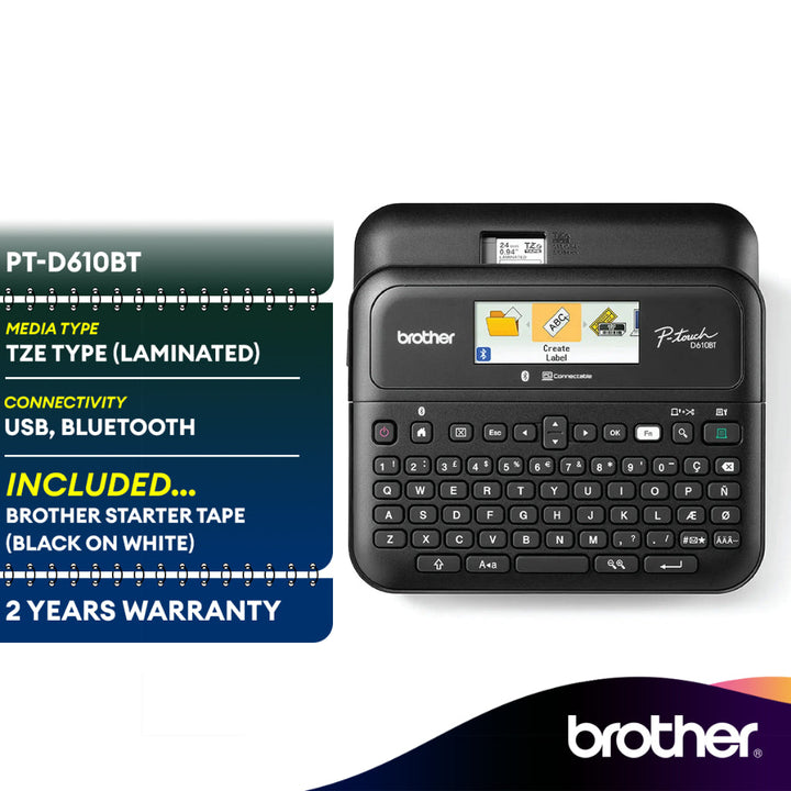Brother PT-D610BT Label P-Touch Label Maker Printer – ALL IT Hypermarket