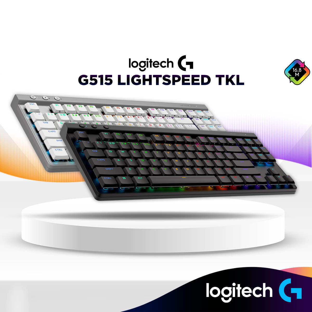 Logitech G515 LIGHTSPEED TKL Low Profile Wireless Gaming Keyboard, LIG ...