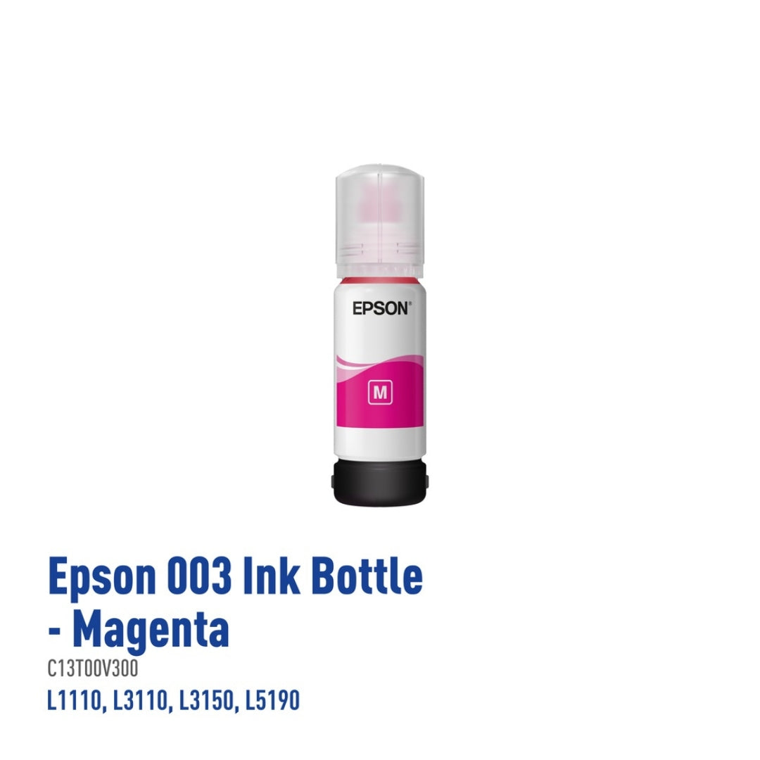 Epson 003 Ink Cartridge (Black/Cyan/Magenta/Yellow) (V100/V200/V300/V4 ...