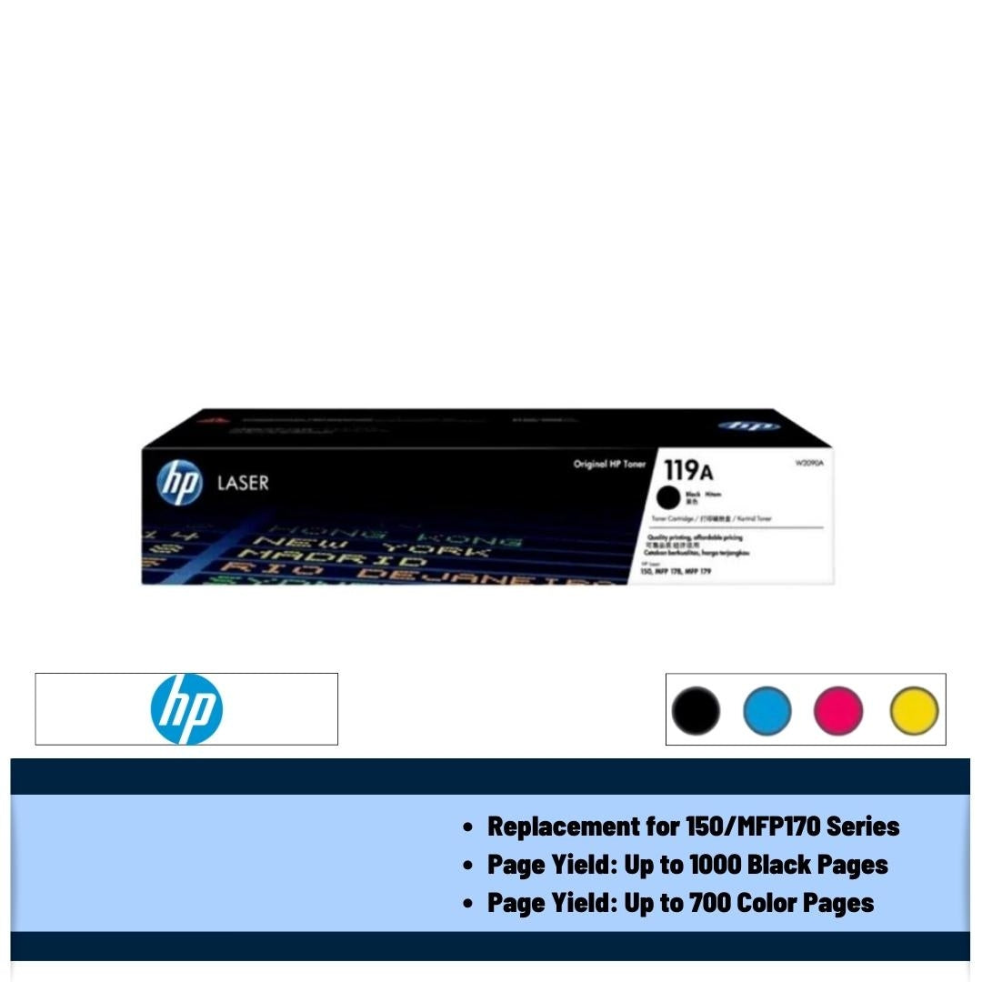 HP 119A Toner (Black/Cyan/Magenta/Yellow) – ALL IT Hypermarket