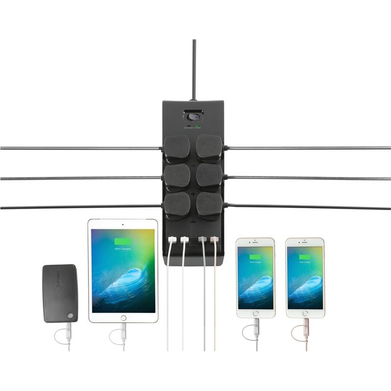 Targus Smart Surge 6 With 4 USB Ports APS11AP-50 Surge Protector – ALL ...