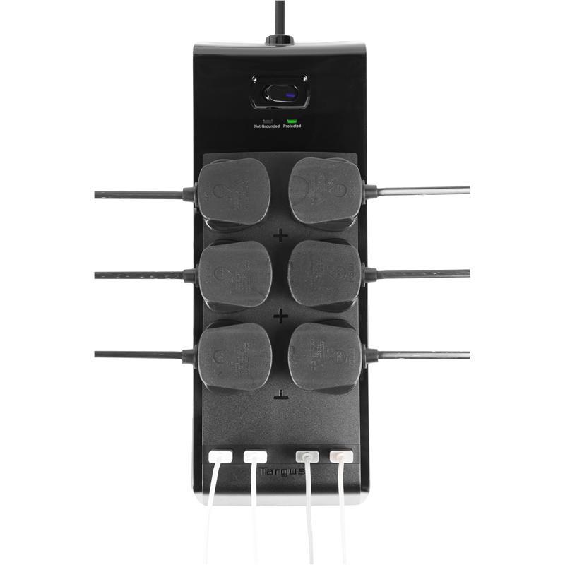 Targus Smart Surge 6 With 4 USB Ports APS11AP-50 Surge Protector – ALL ...