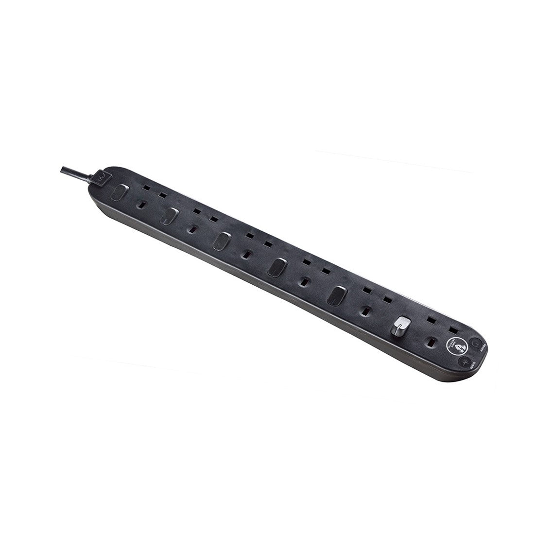 Masterplug Surge Protector 6 Gang 2 Meter Switched Extension Leads (SW ...
