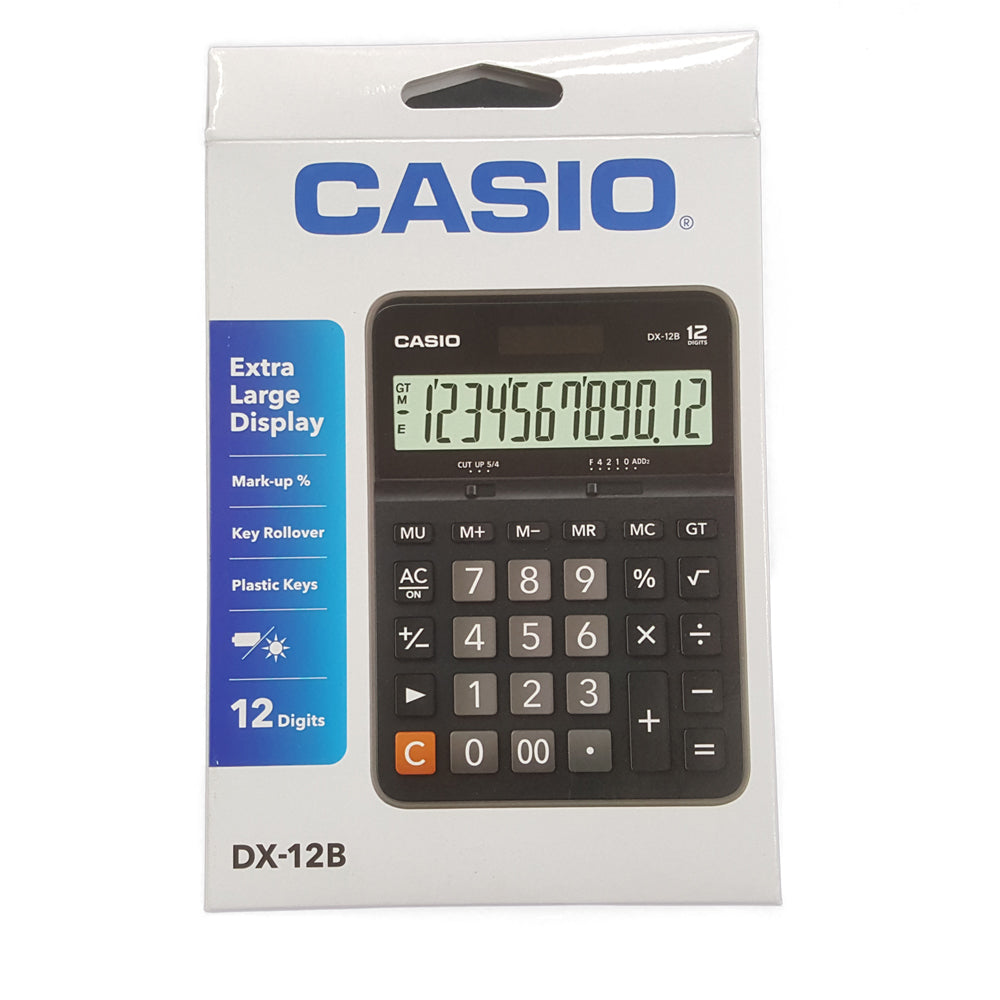 Casio DX-12B 12-Digit Calculator (Black) – ALL IT Hypermarket
