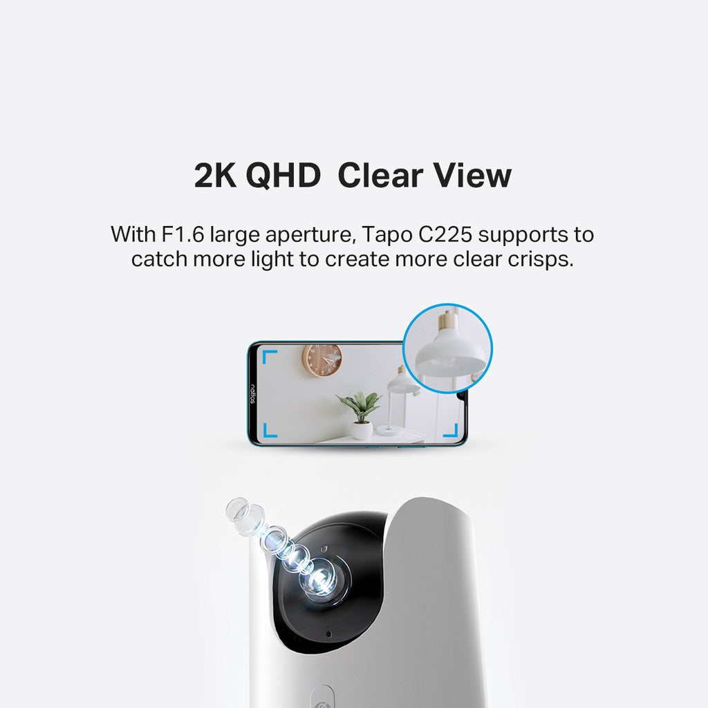 TP-Link Tapo C225 2K QHD / 4MP / F1.6 Aperture Pan & Tilt Smart AI Hom – ALL IT Hypermarket